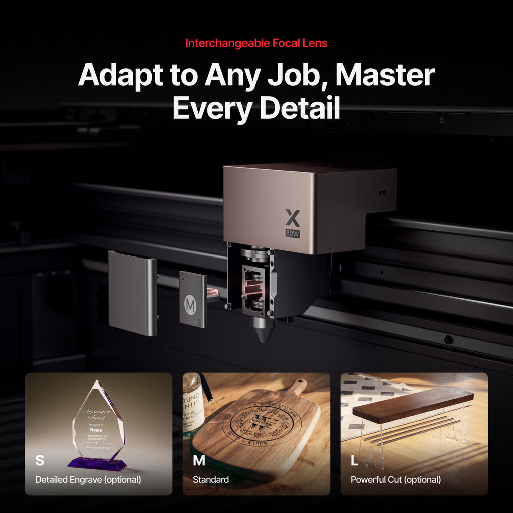 Xtool P3 Laser Cutter Cut 25mm Acrylic 20mm Wood 80w Co2 Laser