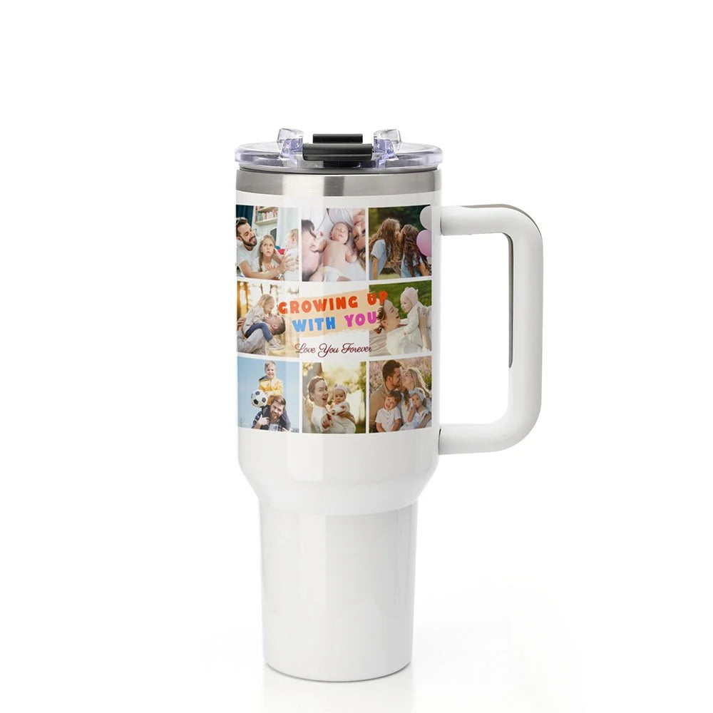 Color Prime 40oz Travel Mug with Plastic Handle