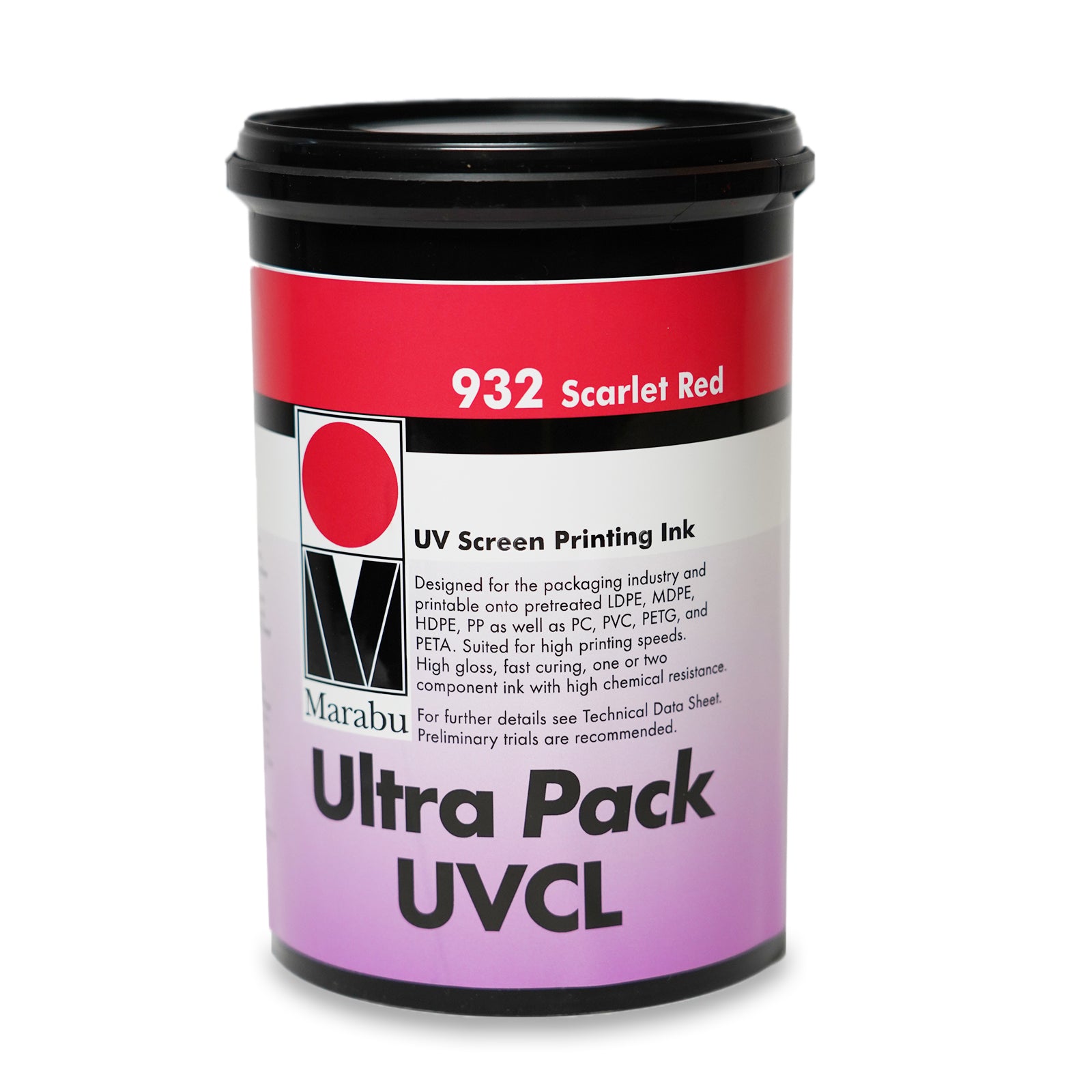 Marabu Ultra Pack UVCL Screen Printing Ink (1Kg Can) | AA Print Supply